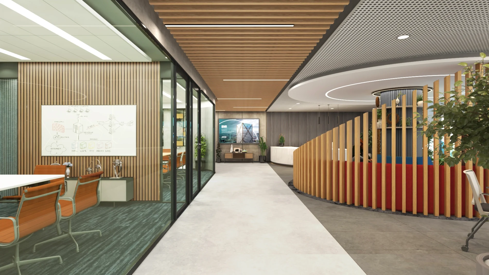 Inspiring PVC Wall Panel Design for Office Space